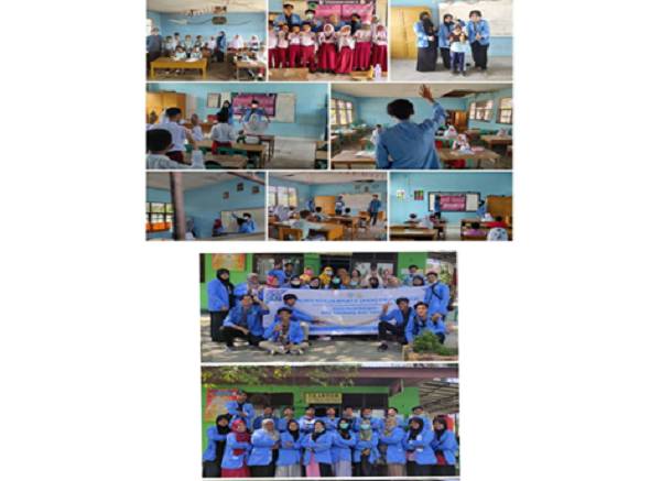 Mahasiswa KKN DR UIN Suska Riau Desa Tarai Bangun Sosialisasi Pencegahan Covid-19 di SDN 021